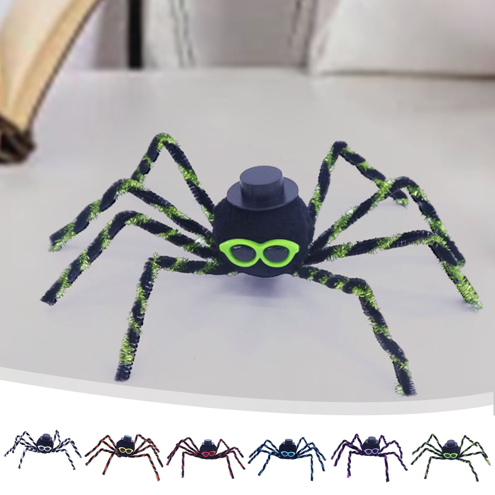 Fnochy Halloween Decorations Giant Spider, Realistic Large Hairy Spider ...