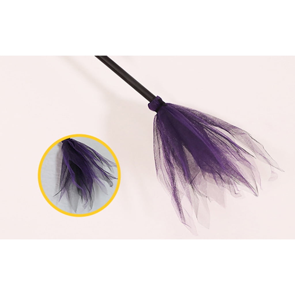 Fnochy Halloween Decorations Halloween Witch Broom Kids Play Broom Prop ...