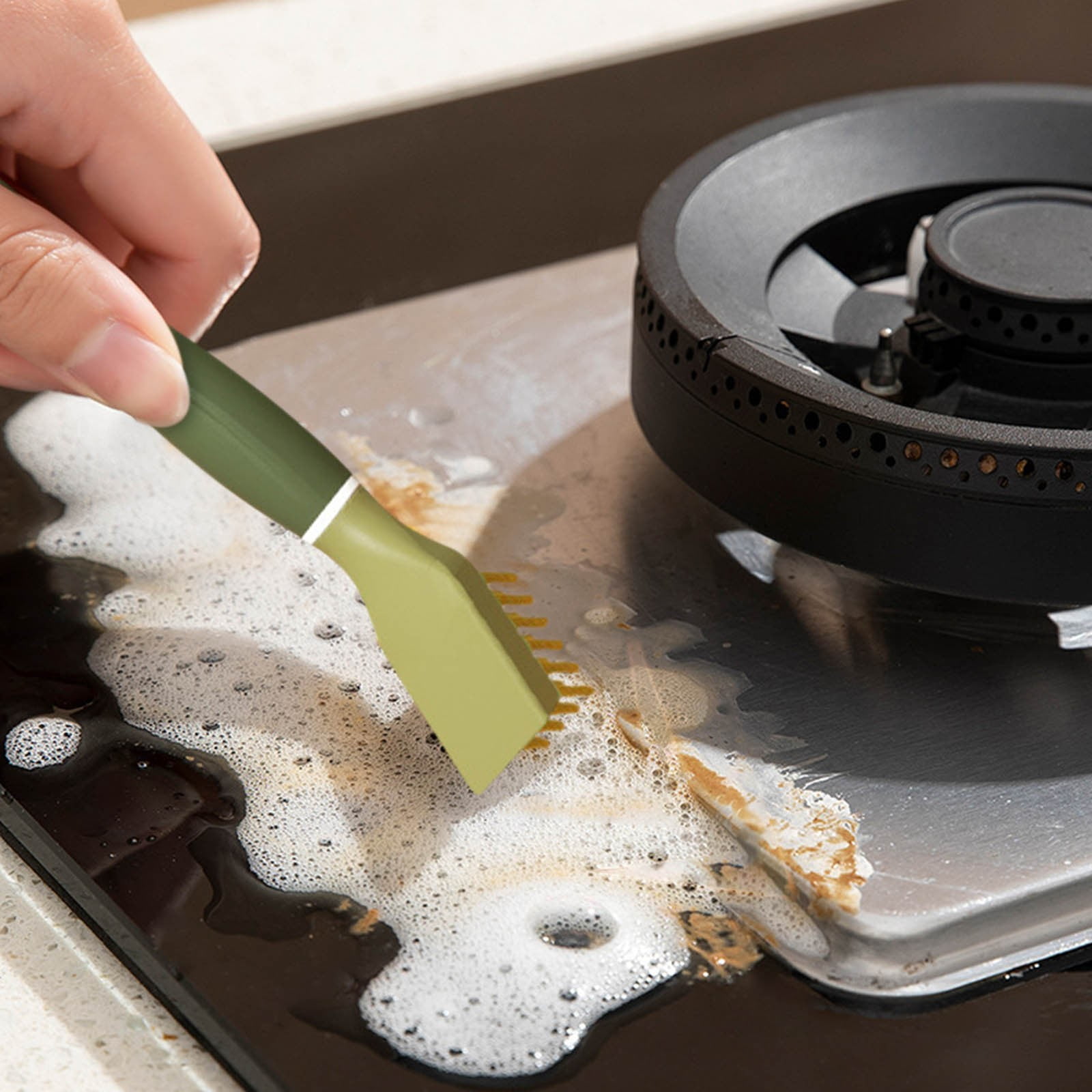 Fnochy Head Cleaning Shovel Brush, Multi-Purpose Oil Removal Tool ...