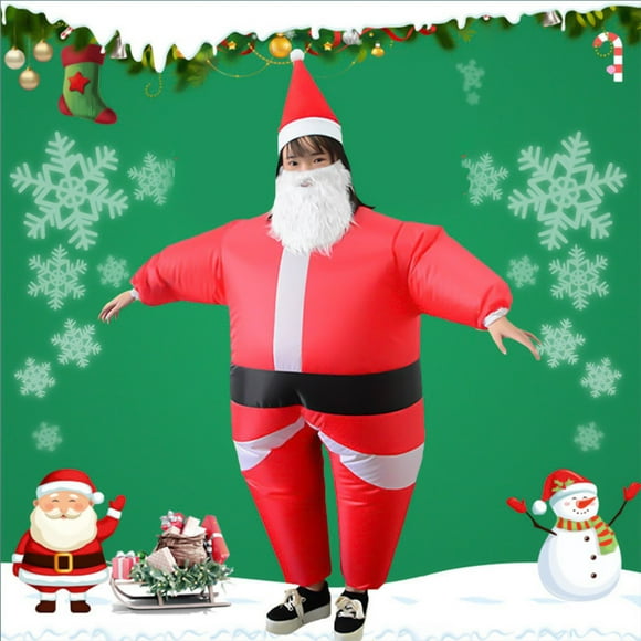 Inflatable Santa Costume Fan Operated