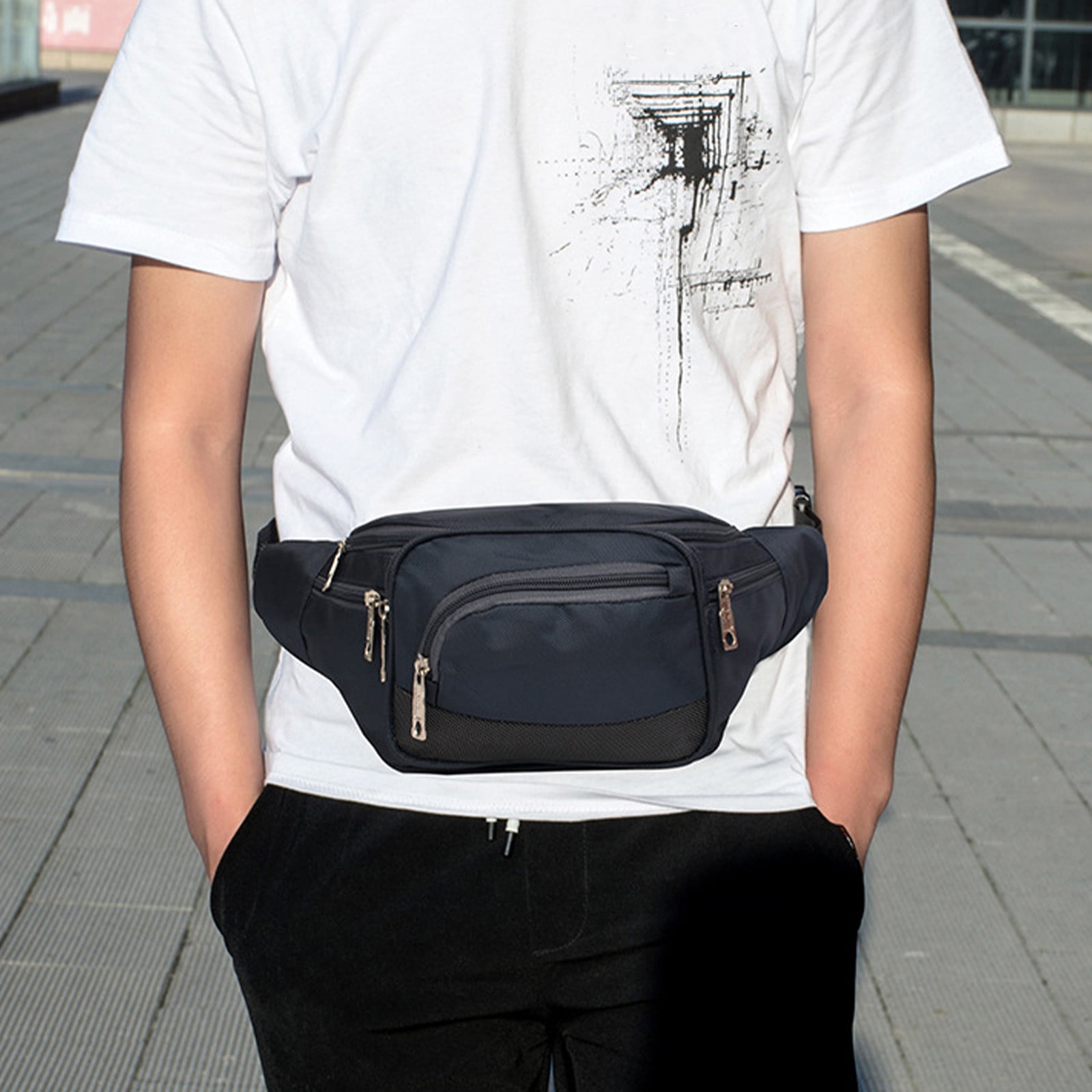 Fnochy Large Capacity Fanny Pack, Men Women Universal Waist Bag ...