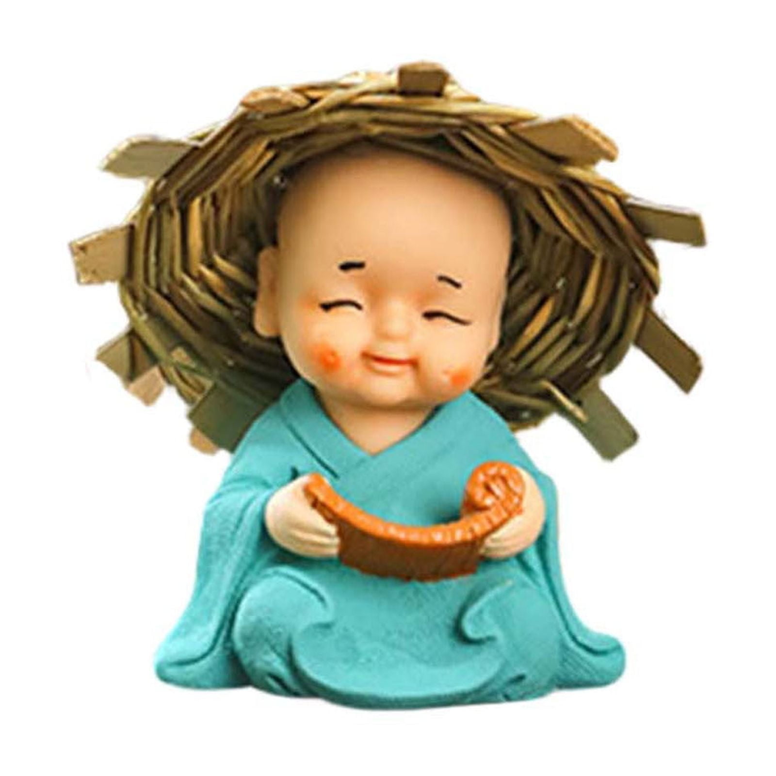 Fnochy Little Monk Decoration, Zen Plant Pot, Spiritual Home Decor, Aquatic Greenery, Focus ...