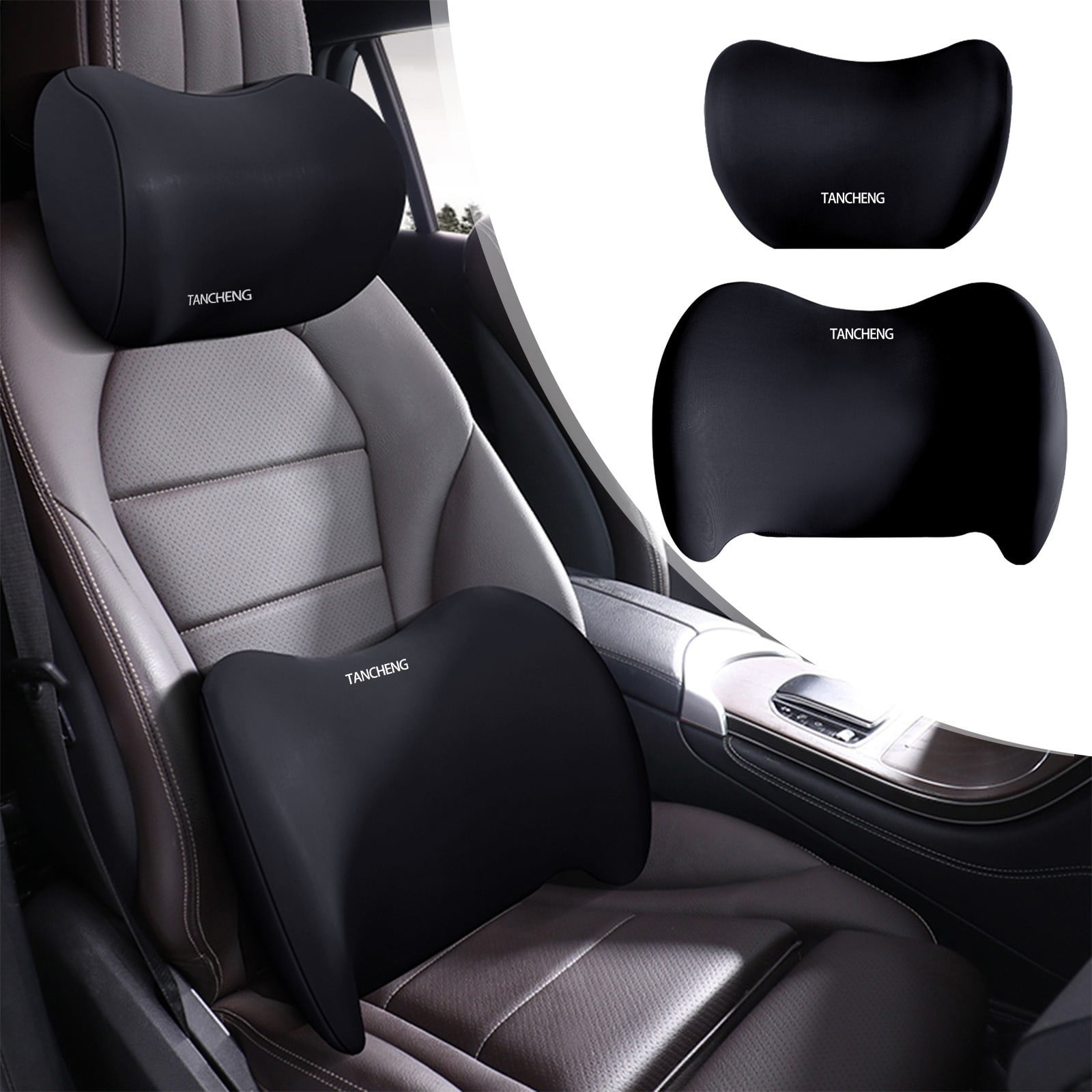 Fnochy Lumbar Support Pillow for Car, Neck Support for Small to Medium ...