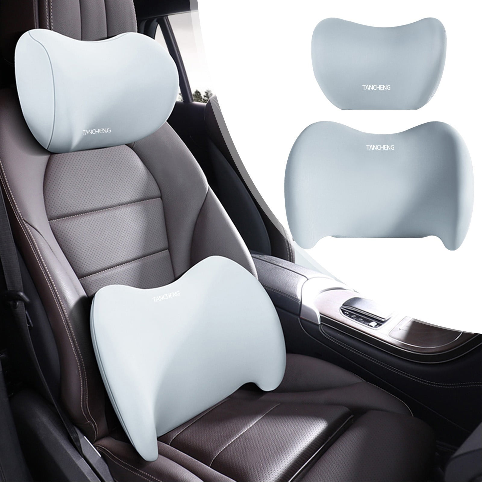 Fnochy Lumbar Support Pillow for Car, Neck Support for Small to Medium ...