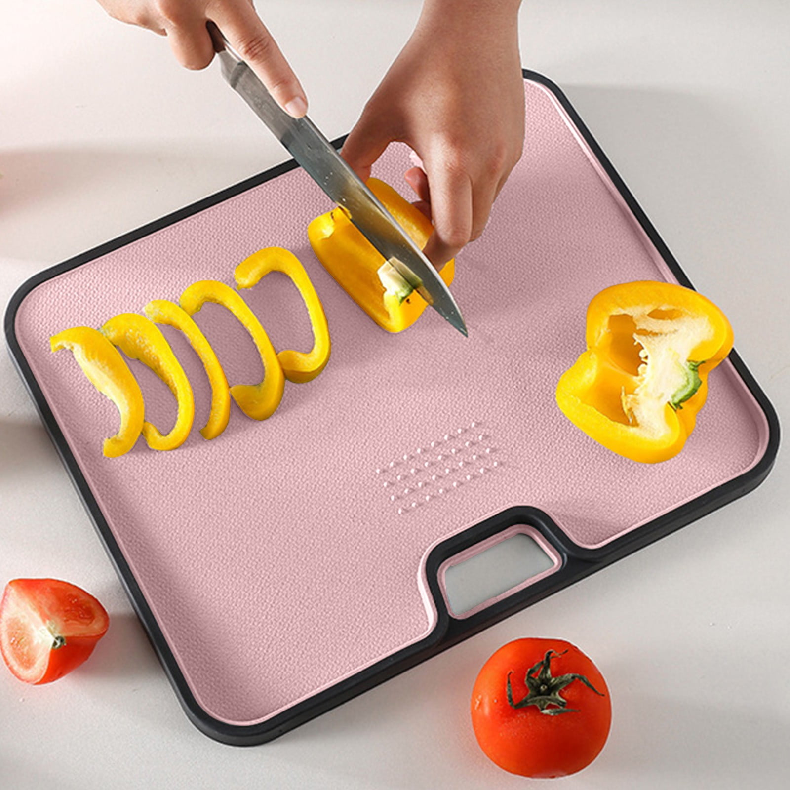 Fnochy Portable Cutting Board, Multifunctional Kitchen Board, Double ...