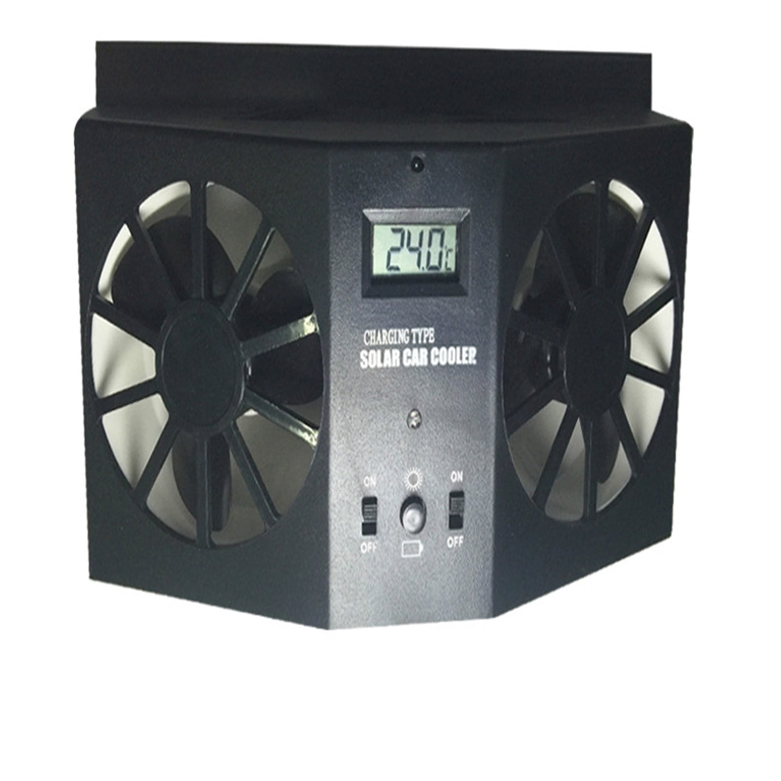 Fnochy Portable Solar Car Fan with High-Speed Ventilation, Efficient ...