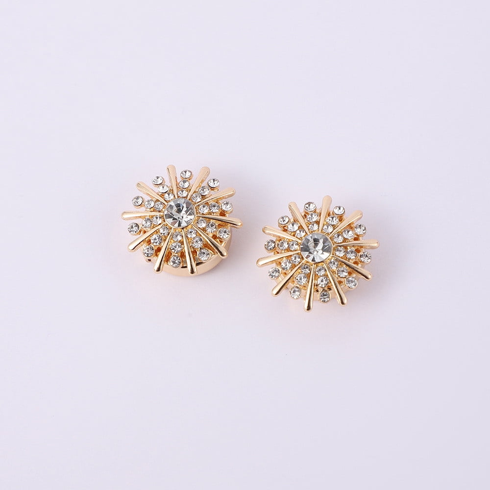 Fnochy Rhinestone Button Covers, Crystal Buttons, Detachable Shirt ...