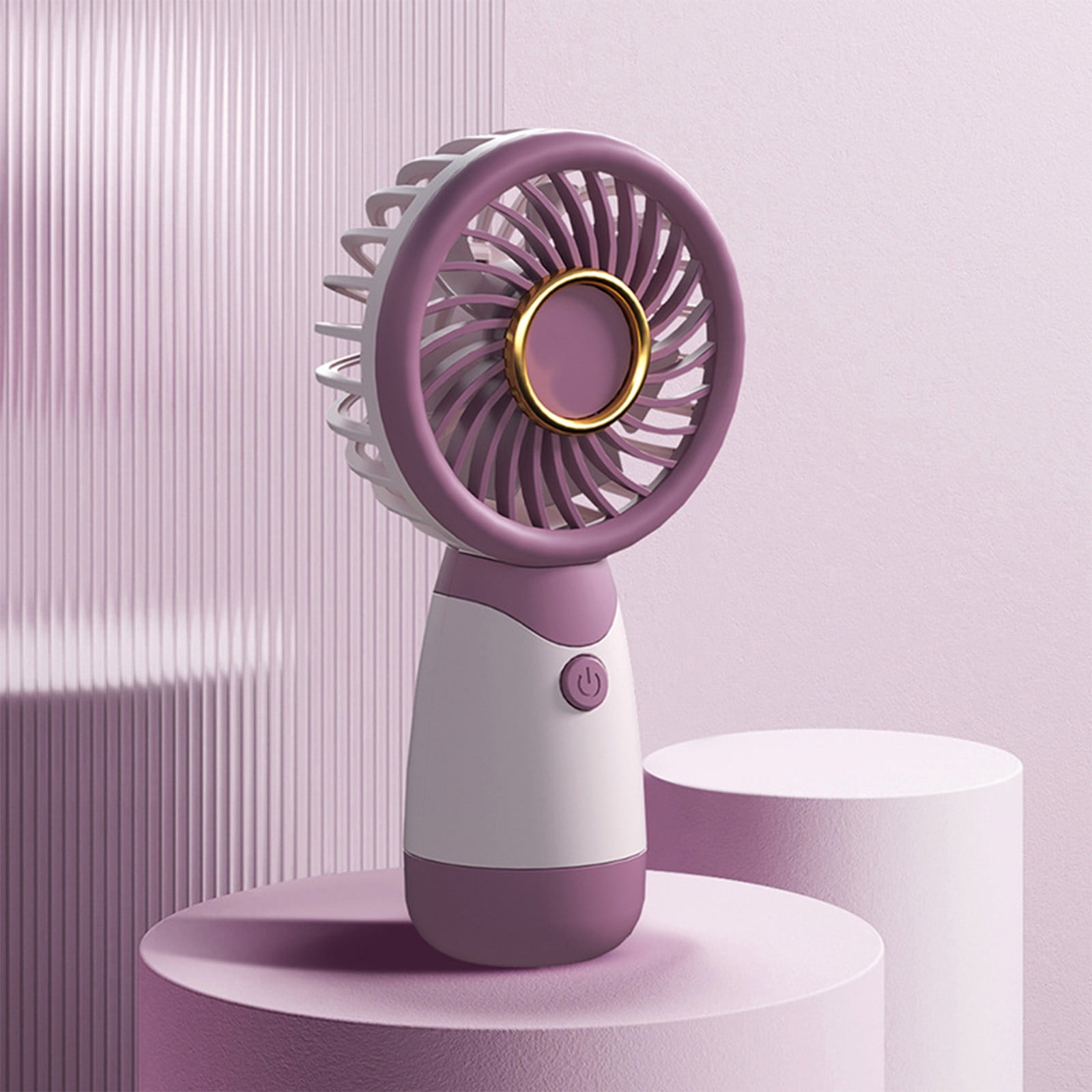 Fnochy Small Fan Handheld Portable Mini Fan USB Rechargeable Silent ...