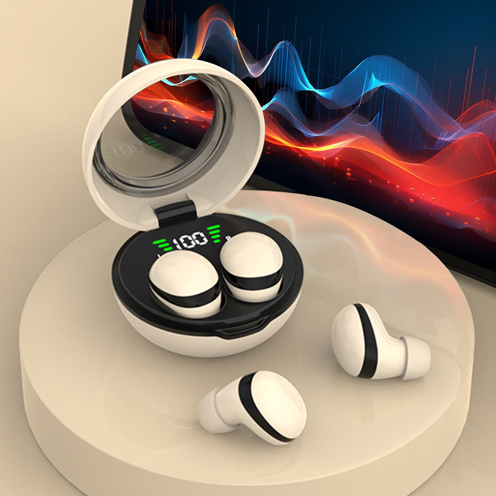 Fnochy Small Sleep Earbuds, Invisible Mini and Wireless, Noise ...