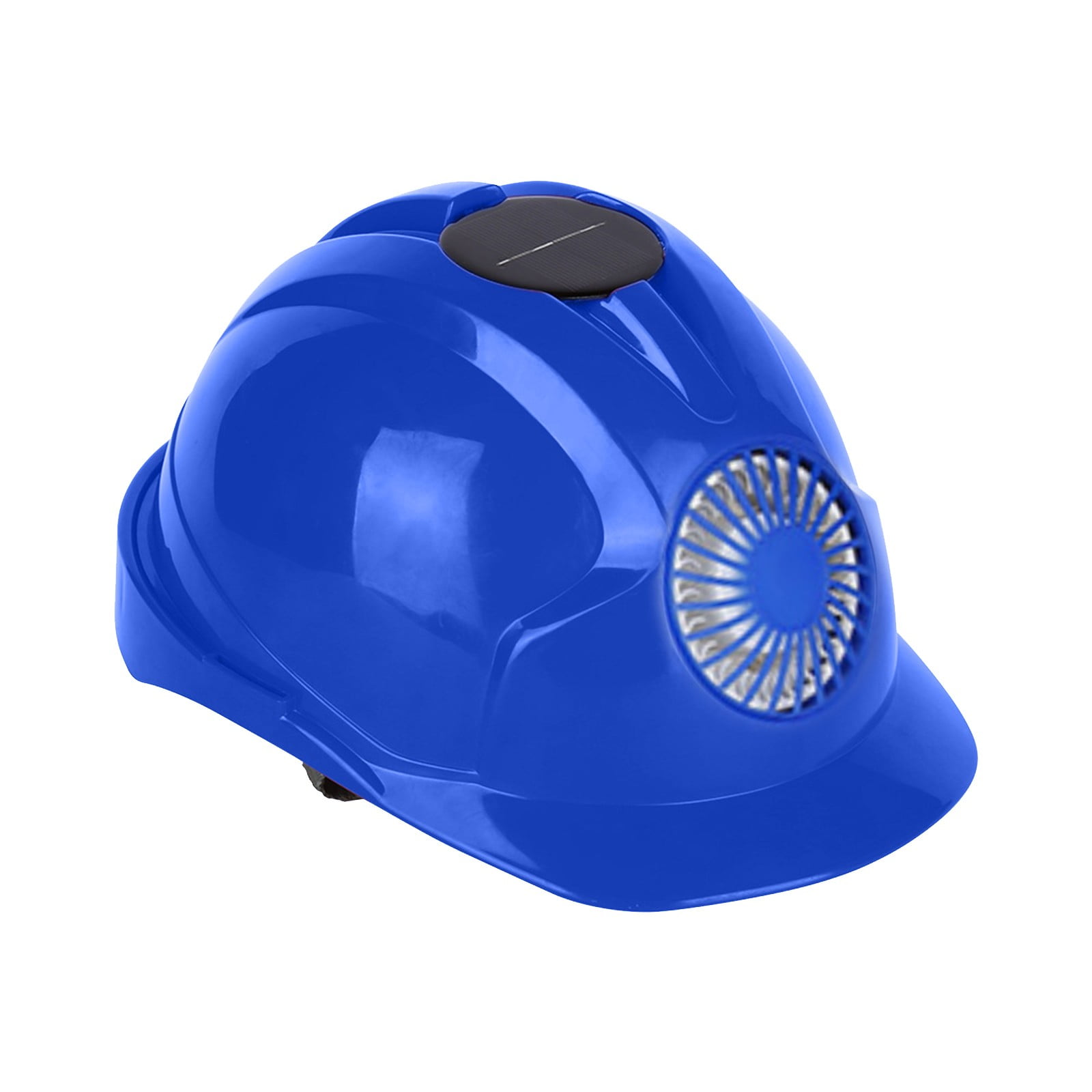 Fnochy Solar Fan Helmet with Adjustable Strap, Lightweight Cooling Hard ...
