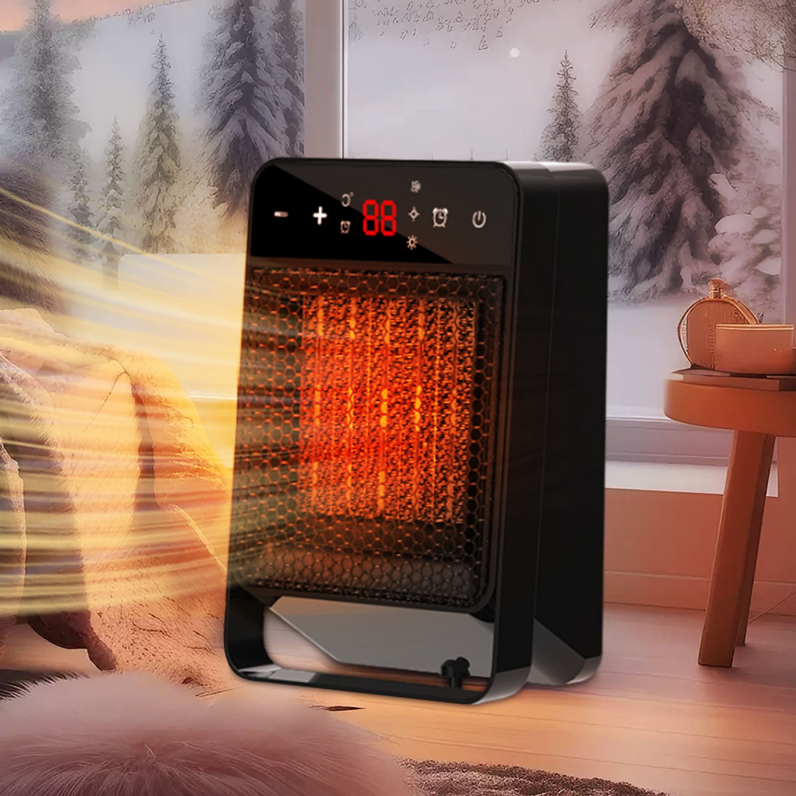 Fnochy Space Heater, Electric Space Heaters for Indoor Use with ...