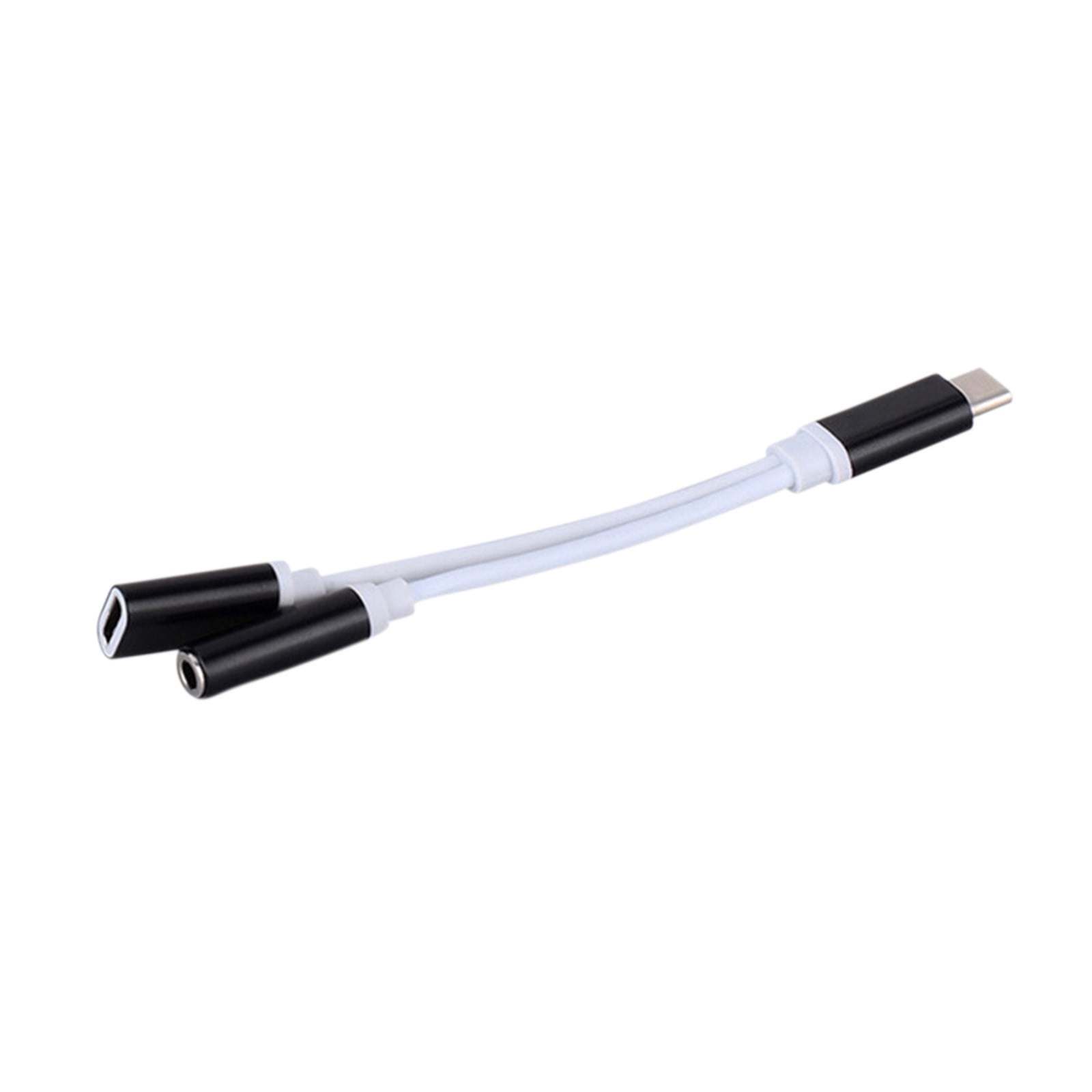 Fnochy Type-C to 3.5mm Audio Adapter with Charging, 2-in-1 Headphone ...