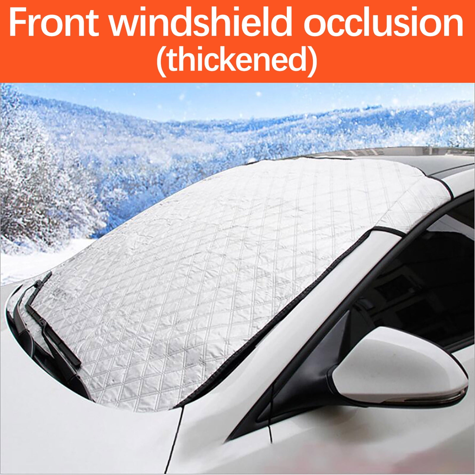 Fnochy Universal Car Windshield Snow Cover, Winter Snowproof Front ...