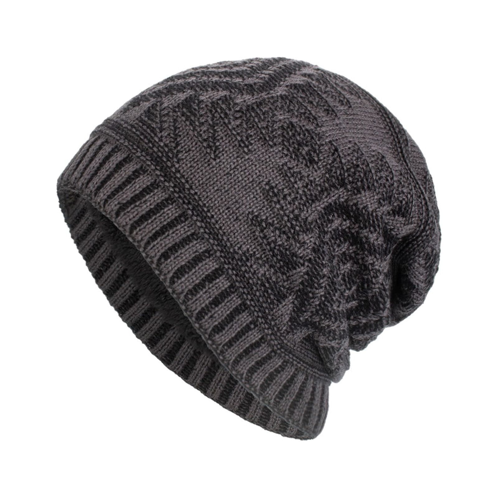 Fnooota Mens Knit Hats, Winter Warm Windproof Outdoor Beanies for Men ...