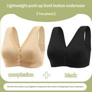 BLVB 2PC Bras for Women Front Closure Convenient Bras Full Coverage ...