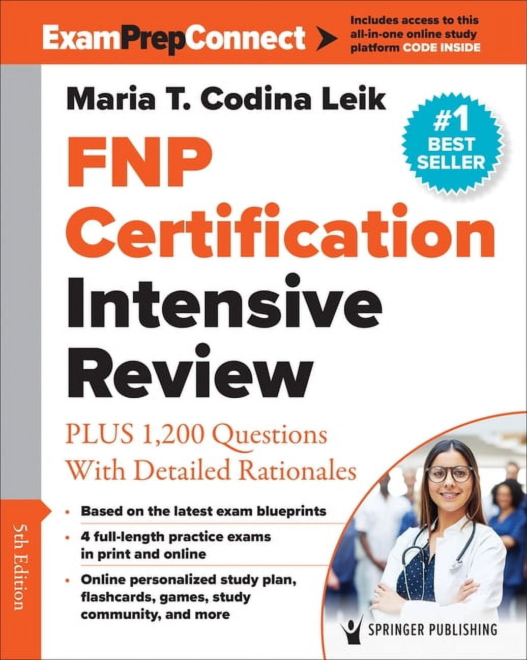 FNP Certification Exam Prep: Intensive Review with 1,200 Questions, Detailed Rationales Medical ...