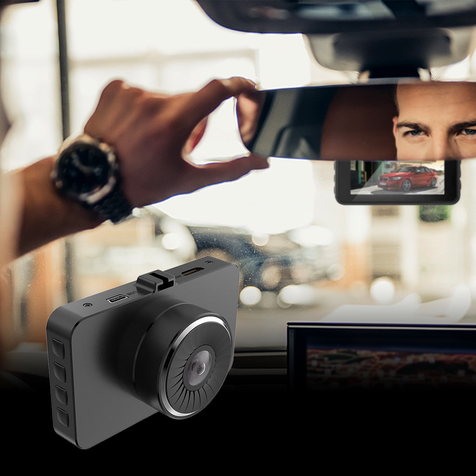 Fnyoxu 3-Inch Driving Recorder,High-Definition 1080P,-Lens Vehicle ...