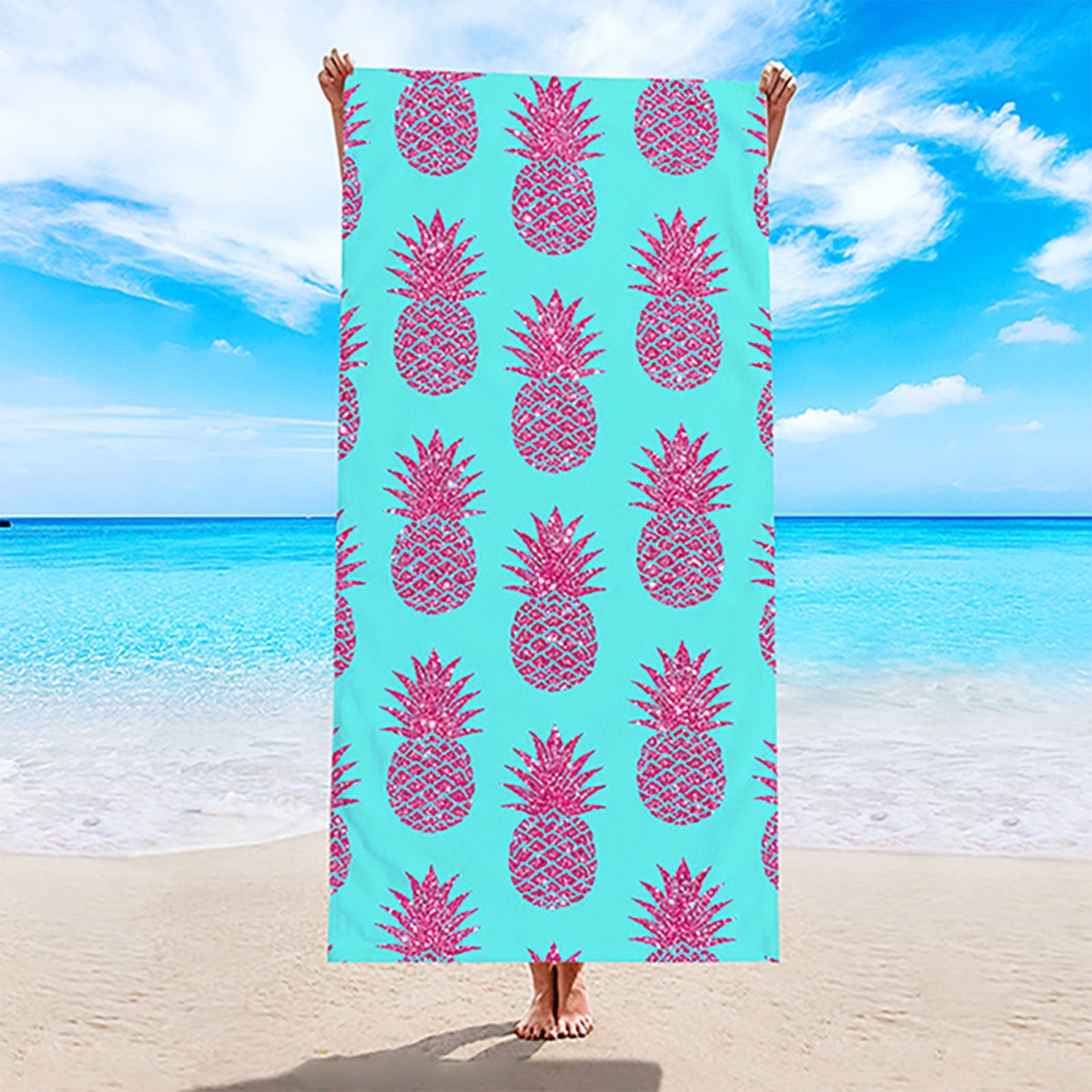Fnyoxu 30x60 Inch Microfiber Beach Towel - 350gsm Quick Dry & Sand-Free ...
