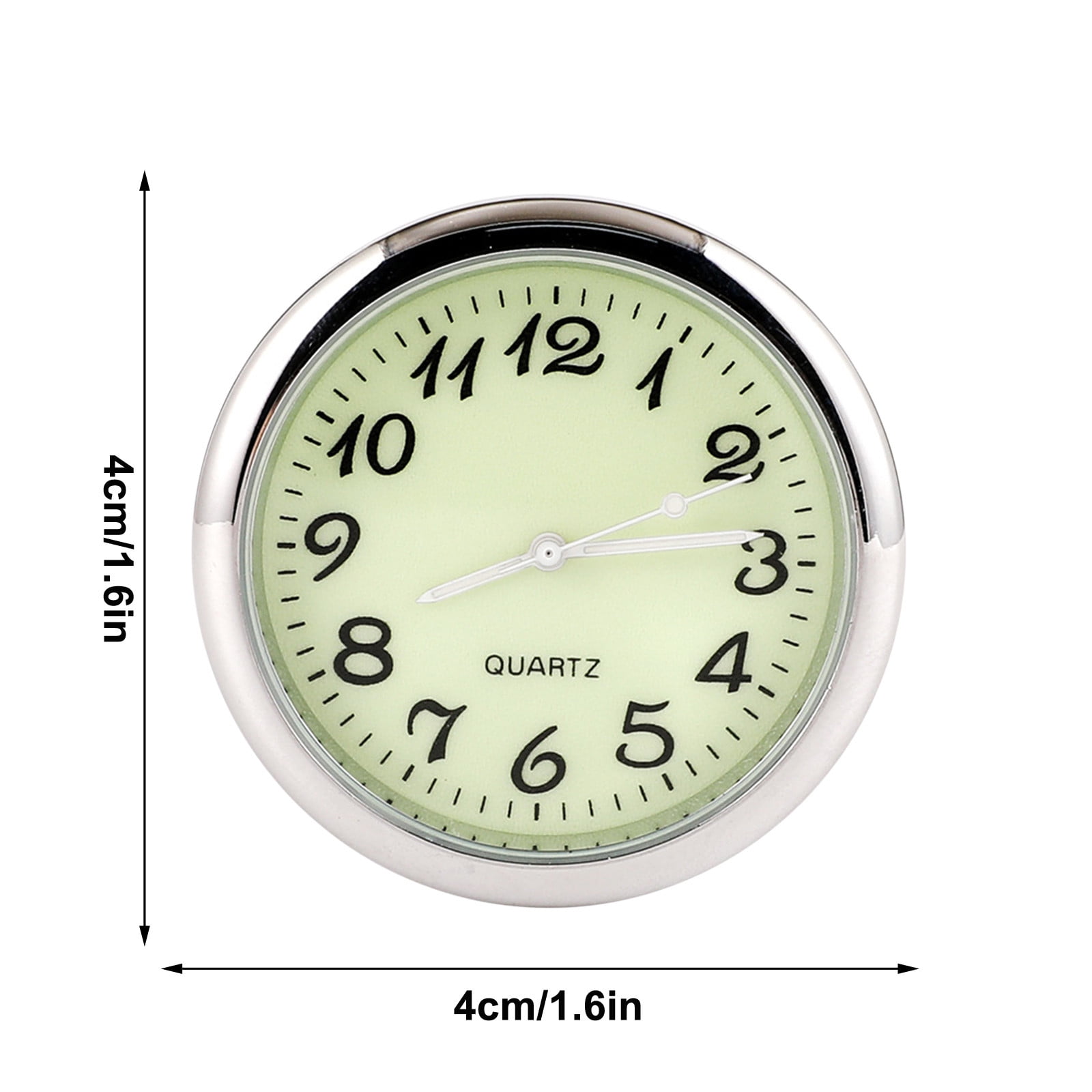 Fnyoxu 4inch Dashboard Fluorescent Clock - Mini Car Sticked To Watch ...