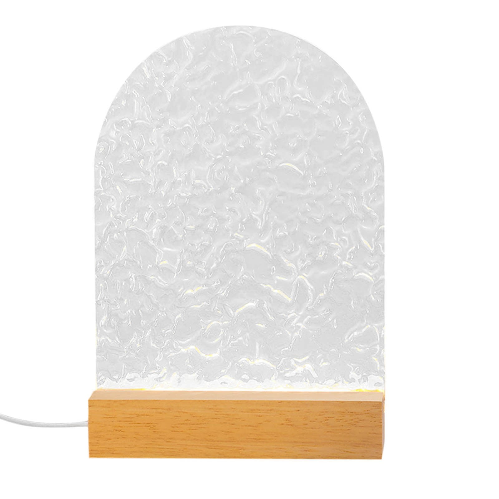 Fnyoxu DIY Water Ripple Night Light Acrylic Flower Plate Ambient Light ...