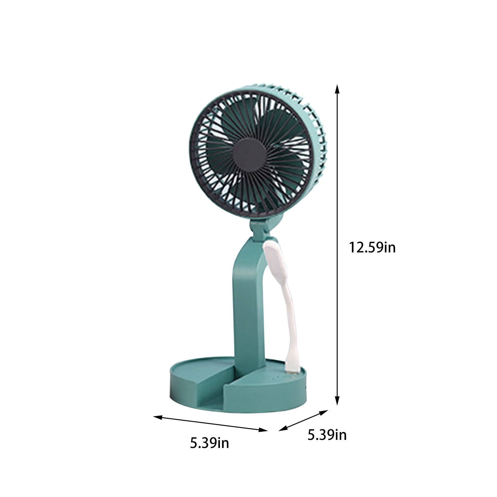 Fnyoxu Folding Retractable Fan with LED Lights,Mini Fan Portable Small ...