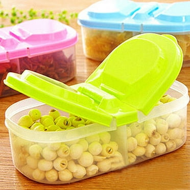 Twist Cap Food Storage Containers with Blue Screw on Lid- Reusable Meal ...