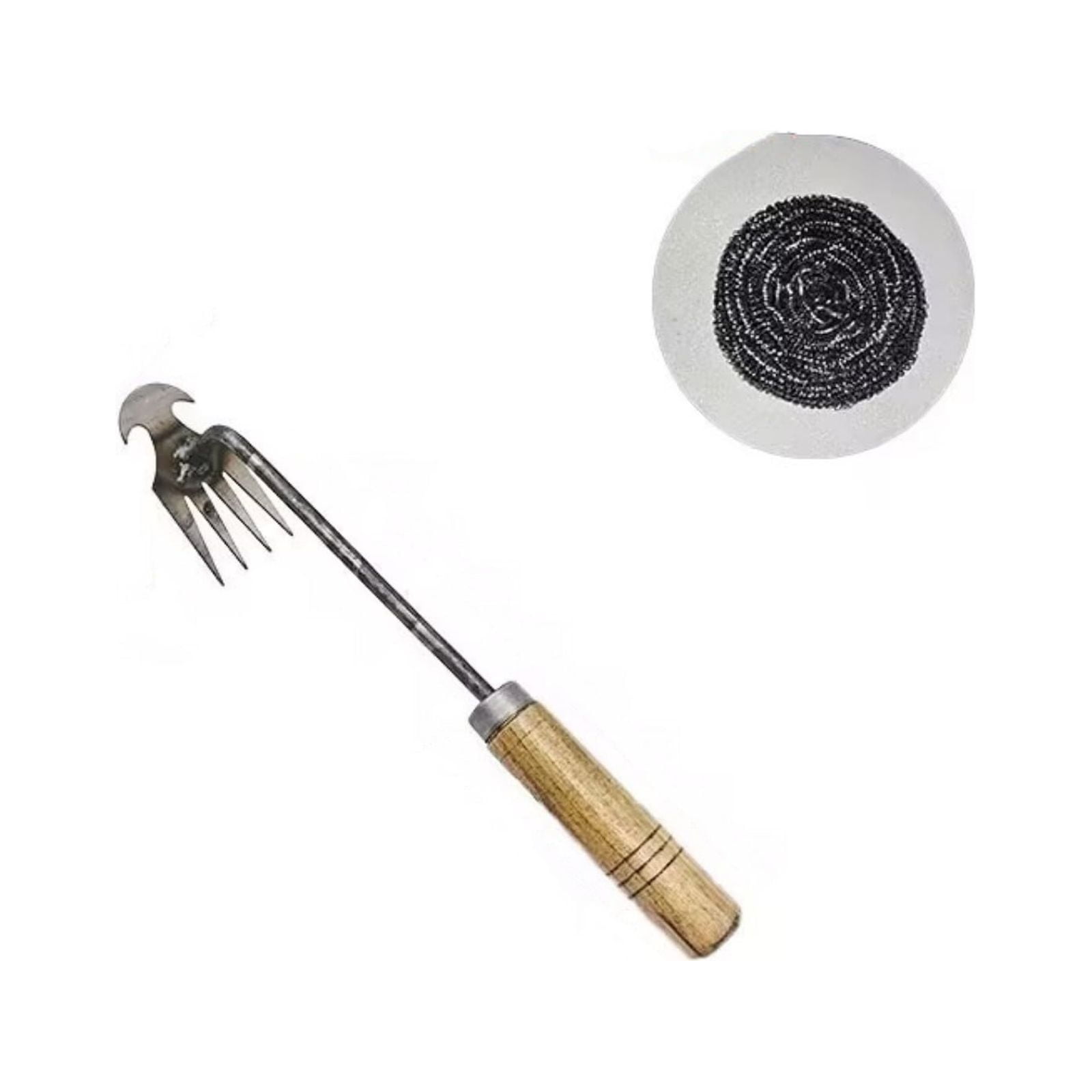 Fnyoxu 4-Claw Stand Up Weeder Gardening Hand Weeding tool with 12in ...