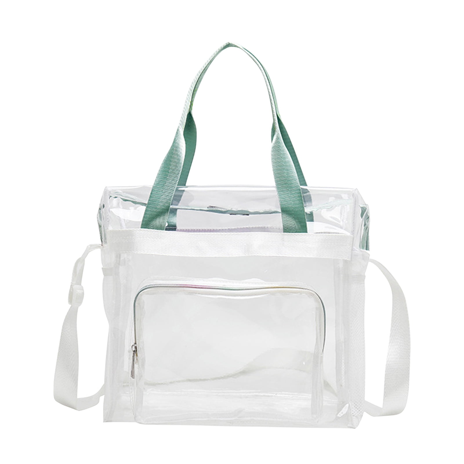 Fnyoxu Handbag Womens PVC Transparent Travel Bag Storage Bag Convenient ...