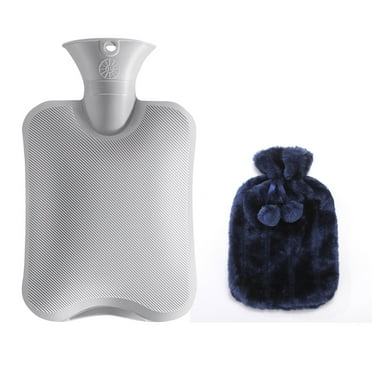 Ycandiee Hot Water Bottle with Cover, Hot Water Bag for Pain Relief ...
