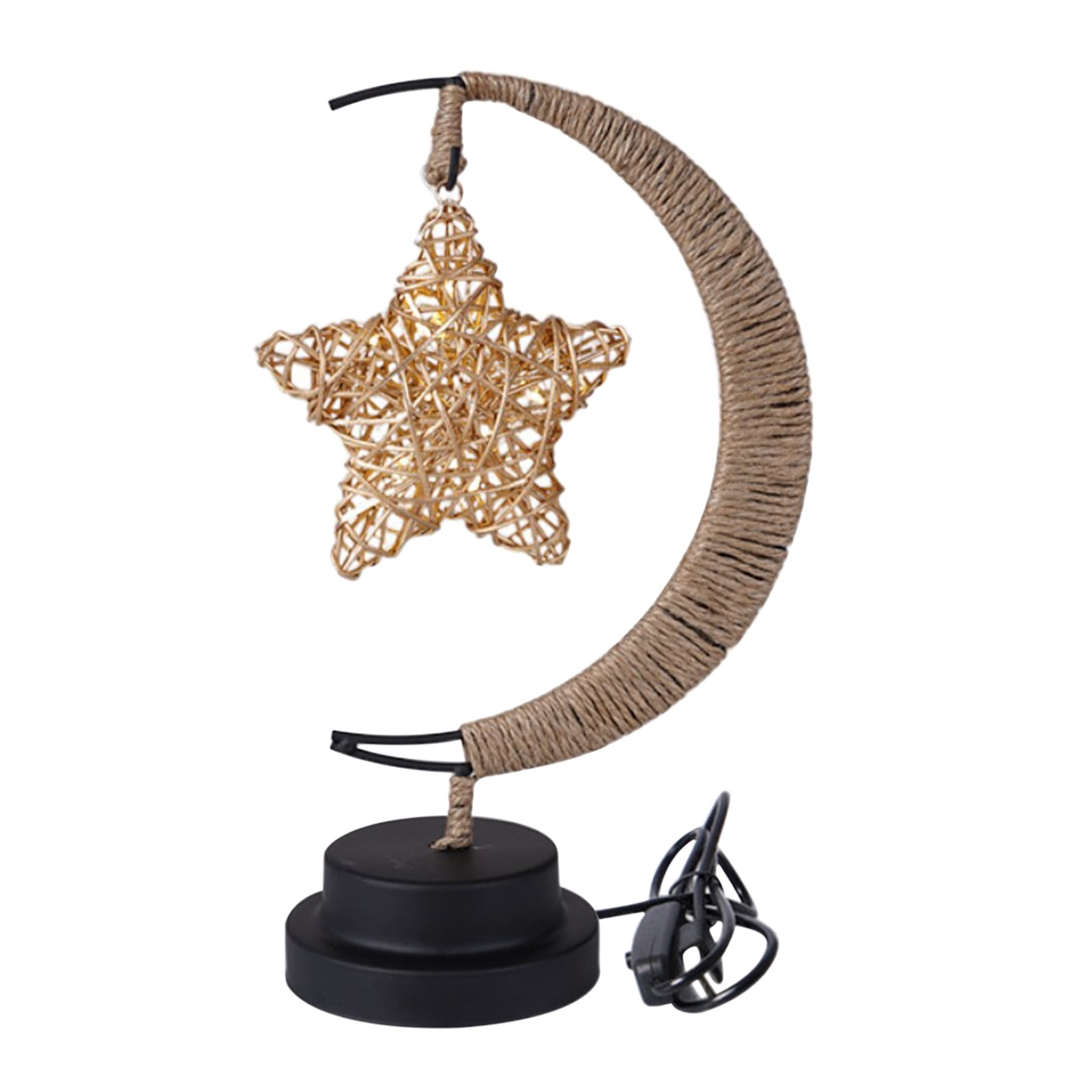 Fnyoxu LED Decorative Lamp Hand Wound Hemp Rope Copper Wire Lamp Cane ...