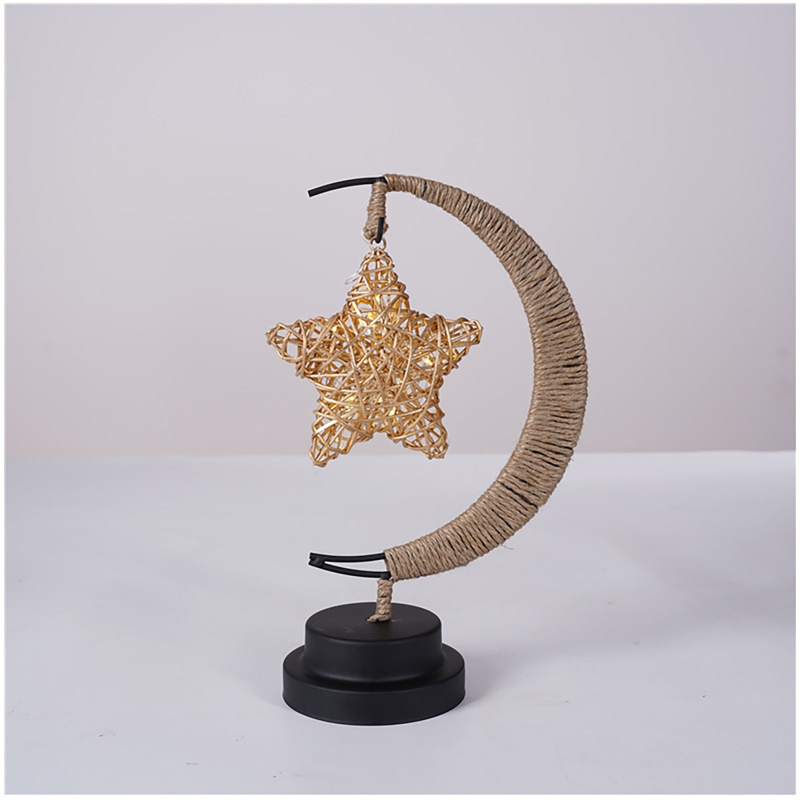 Fnyoxu LED Decorative Lamp Hand Wound Hemp Rope Copper Wire Lamp Cane ...