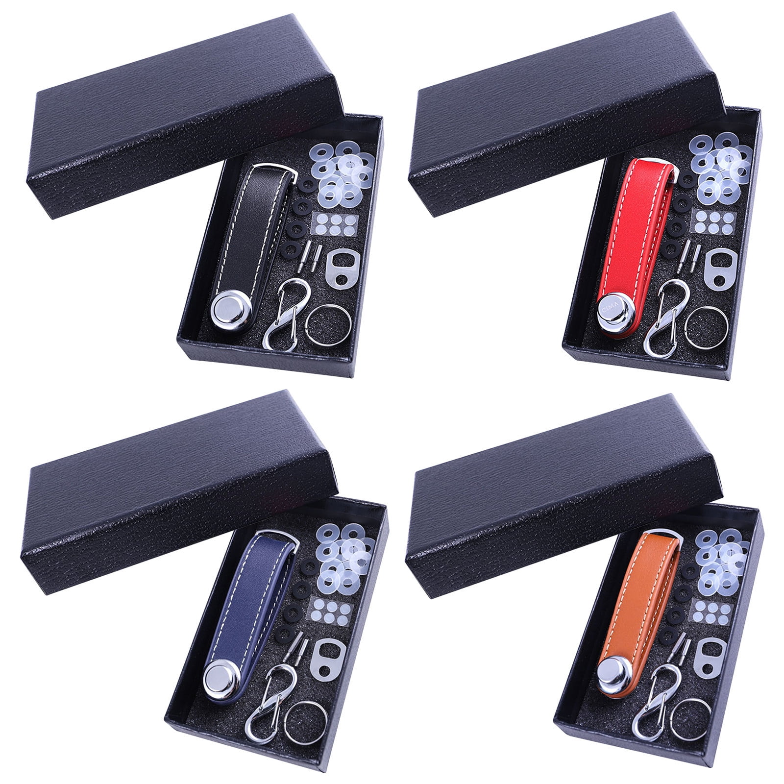 Fnyoxu Leather Key Organizer Creative Key Chain Key Storage Device Key ...