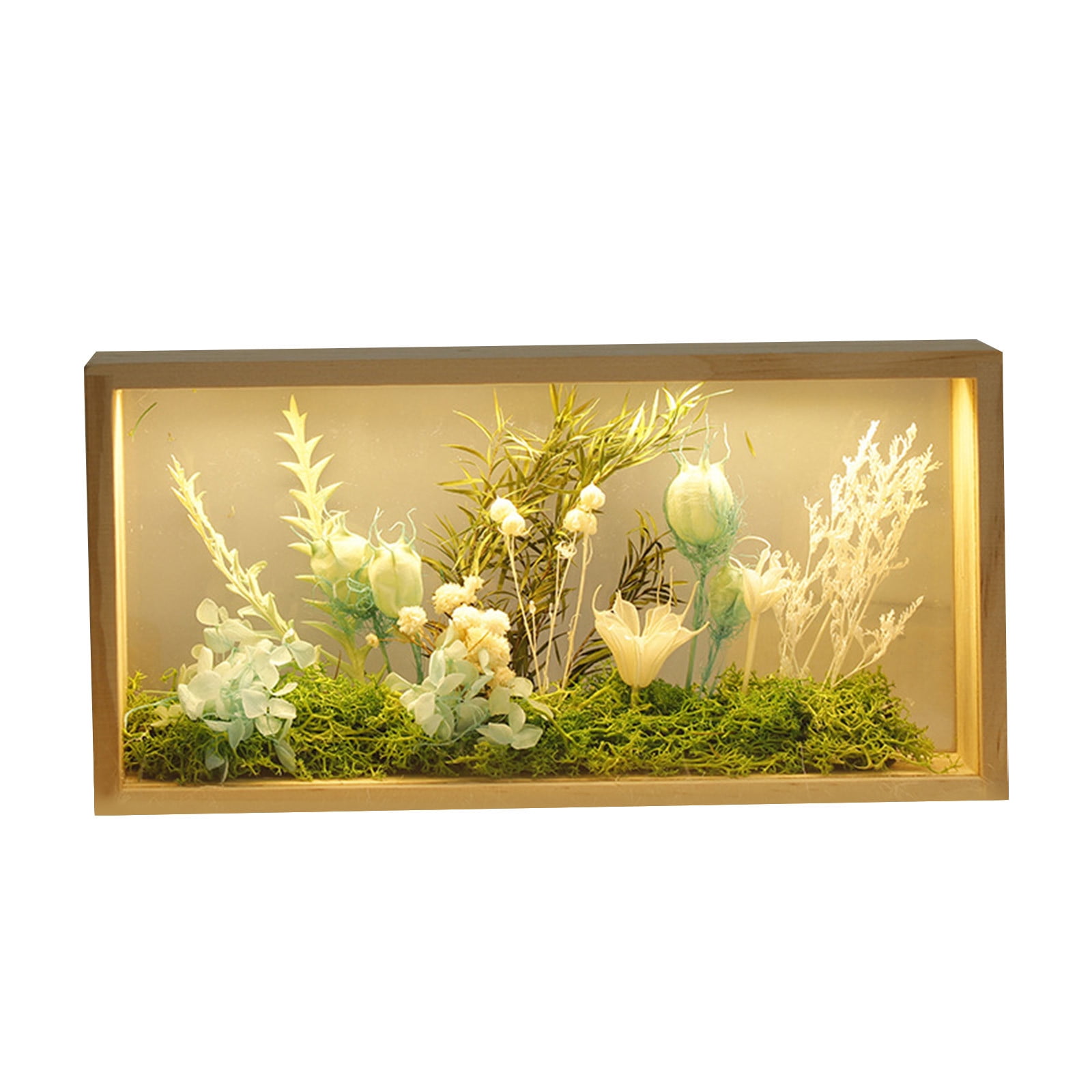 Fnyoxu Luminous Photo Frame DIY Dry Flower Photo Frame forest World ...