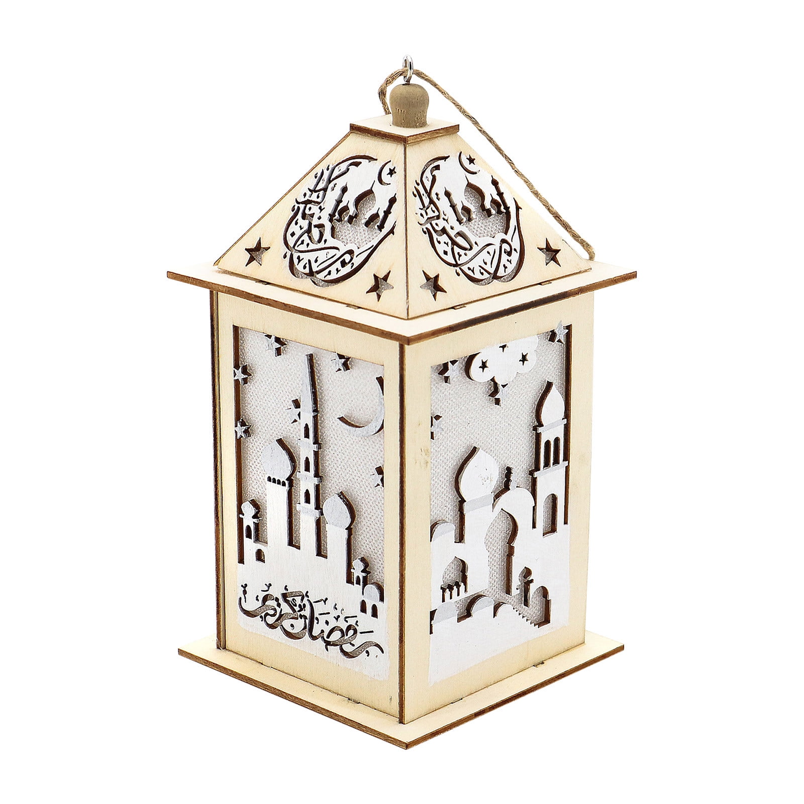 Fnyoxu New Wooden Wind Lamp Muslim Wooden Lantern Home Decoration ...