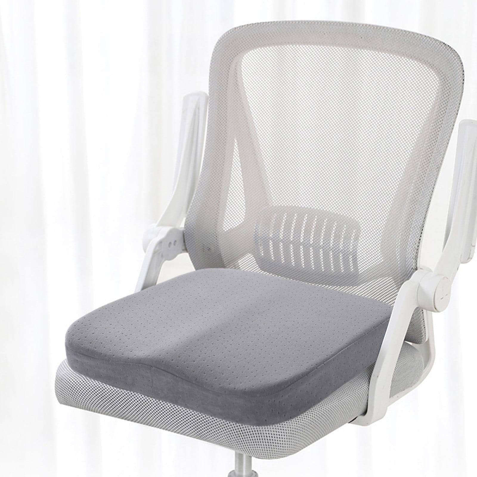 Fnyoxu Office Chair Seat Cushion, Gel Enhanced Memory Foam and Suede ...