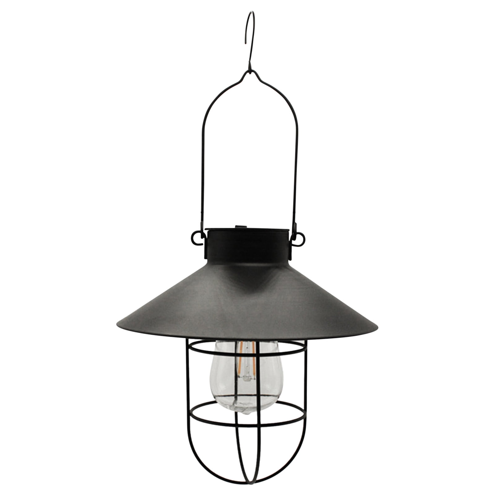 Fnyoxu Outdoor Solar Lamp, Iron Art Solar Bulb, Circular Hanging Lamp ...