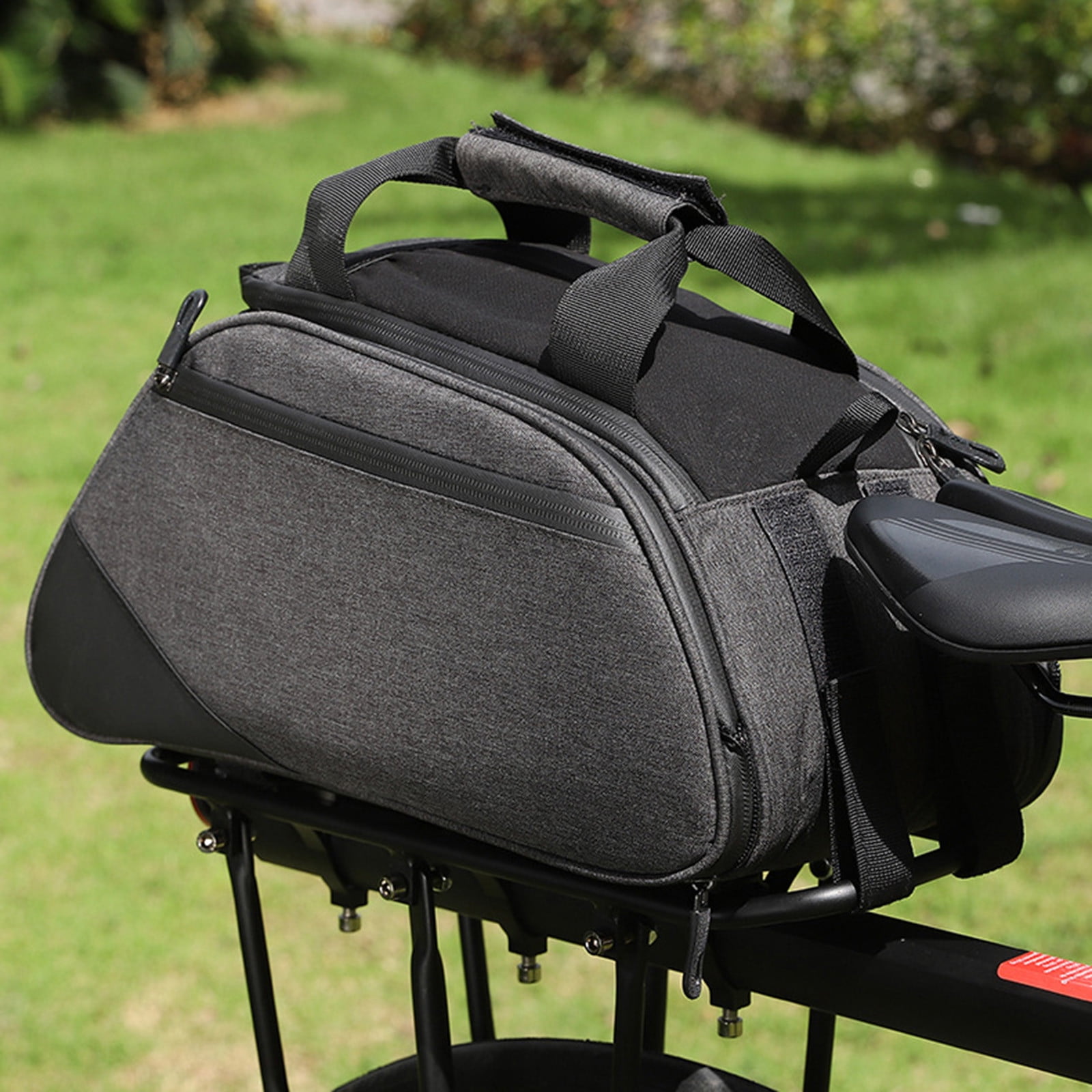 Fnyoxu Rear Bike Rack Bag, 12L Waterproof Bicycle Ebike Saddle Bag ...