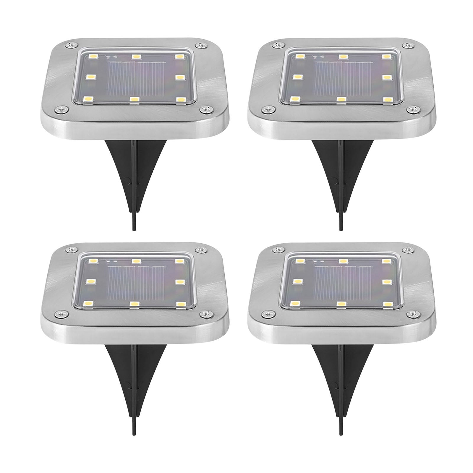 Fnyoxu Solar Ground Light 8 LED Solar Lights Upgraded Outdoor Solar ...