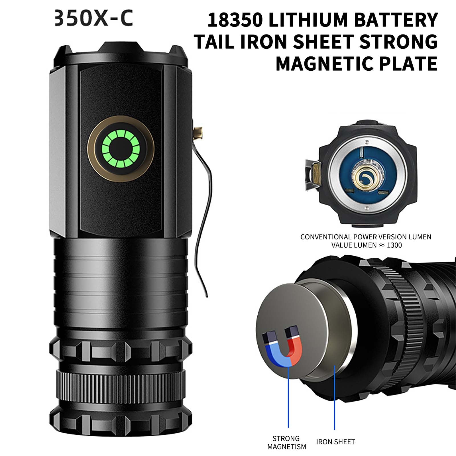 Fnyoxu Strong Light Flashlight Super Bright Mini Portable Small ...