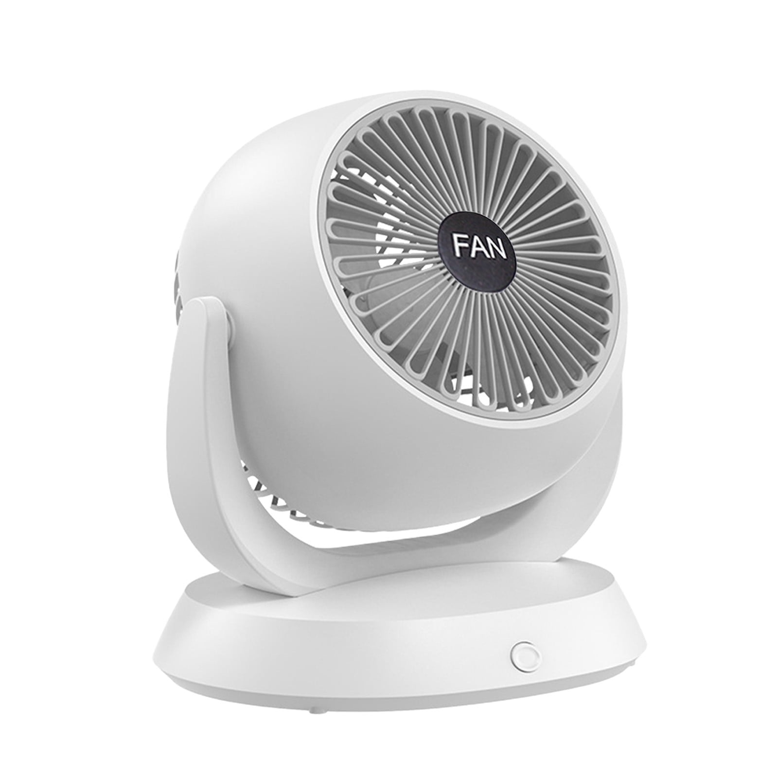 Fnyoxu Table Fan, Rechargeable Battery Operated Desk Fan With LED ...