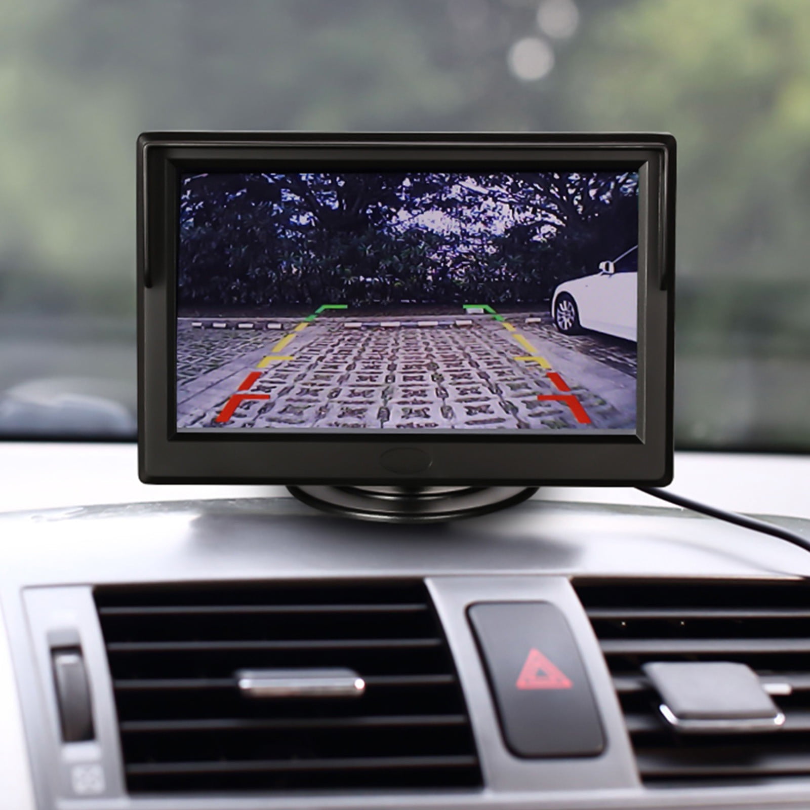 Fnyoxu Vehicle Universal HD LCD Display 5-inch Monitor with Sunshade ...