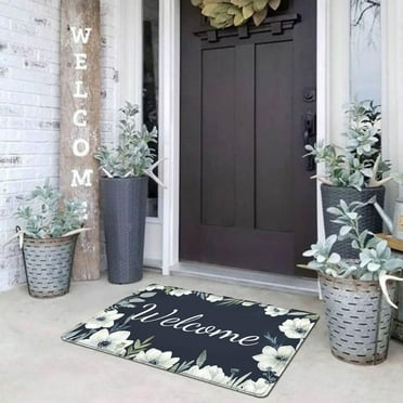 Floleo Door Mat Home Welcome Mats Outdoor And Indoor, Heavy-Duty Low ...