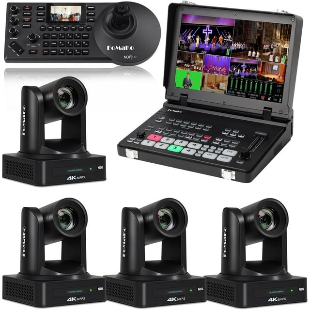 FoMaKo 4K 60FPS NDI HDMI 20x Optical Zoom PTZ Camera, AI Auto-Tracking ...
