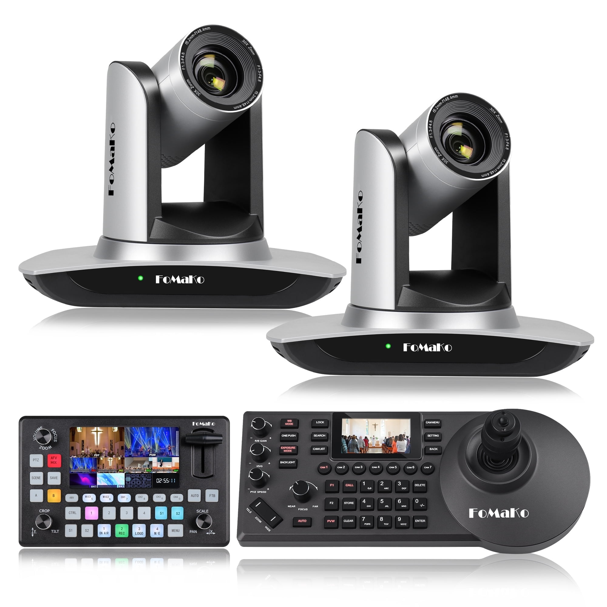 FoMaKo AI Auto Tracking HDMI PTZ Camera 30x Optical Zoom for Church ...