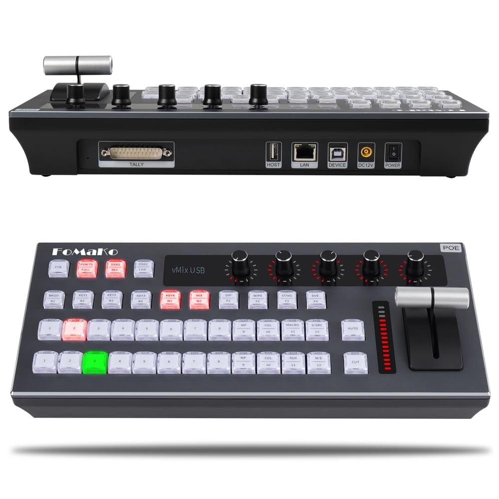 FoMaKo KC700 Switchboard Control Panel Keyboard for Vmix software, for ...