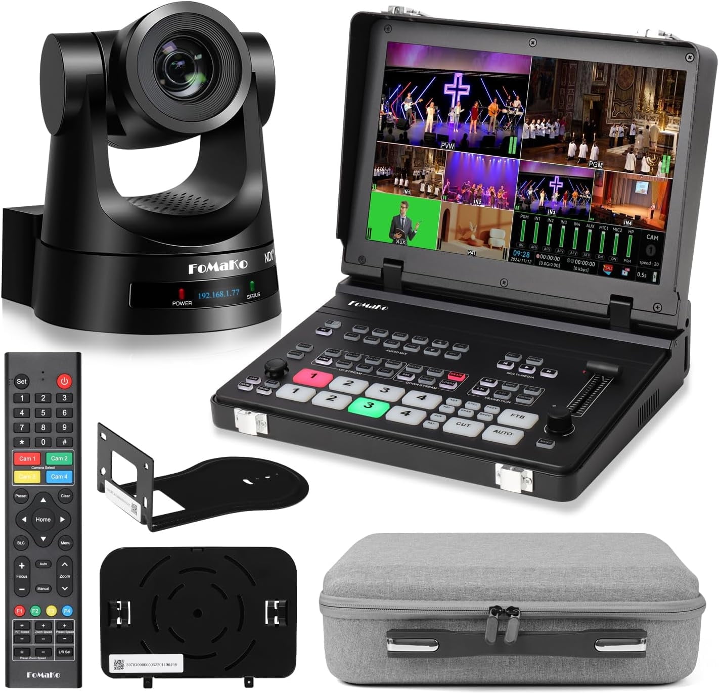 FoMaKo 1080P 20x NDI Camera Bundle Black(KN20A+M5) - Walmart.com
