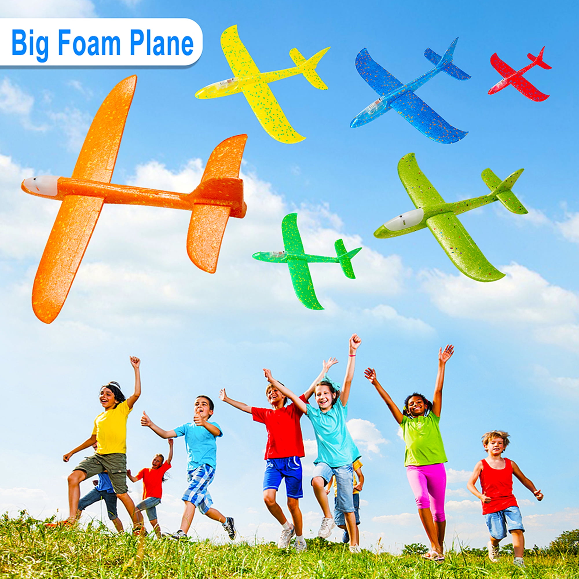 Foam Airplane Flying Toy for Kids Gifts Outdoor Sport Toys Birthday ...
