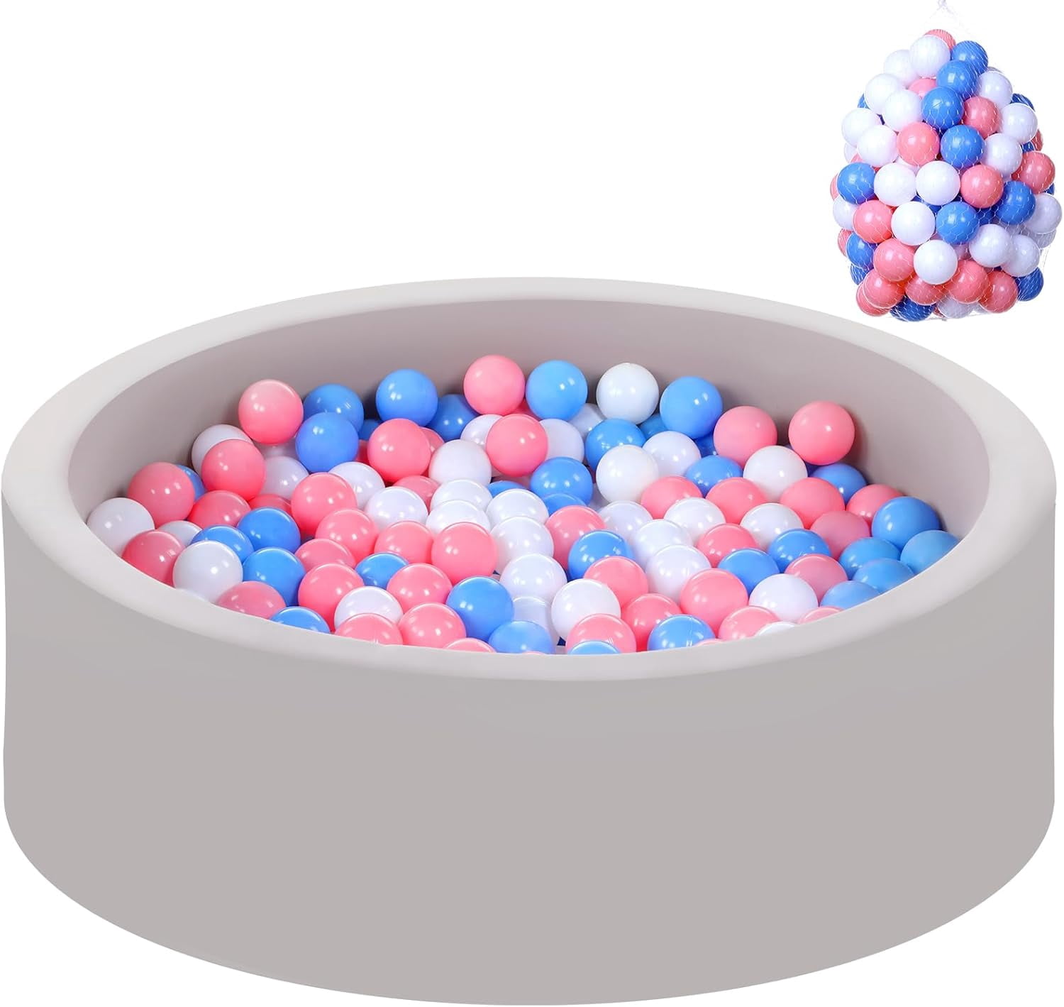 Foam Baby Ball Pit for Toddlers Extra Large Kids Ball Pit, Indoor ...