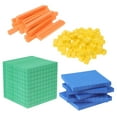 Foam Base Ten Blocks for Math Place Value Manipulative Counting Cubes ...
