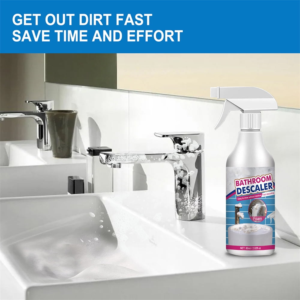 Foam Bathroom Descaler Stubborn Stains Cleaner Multipurpose Bathtubs